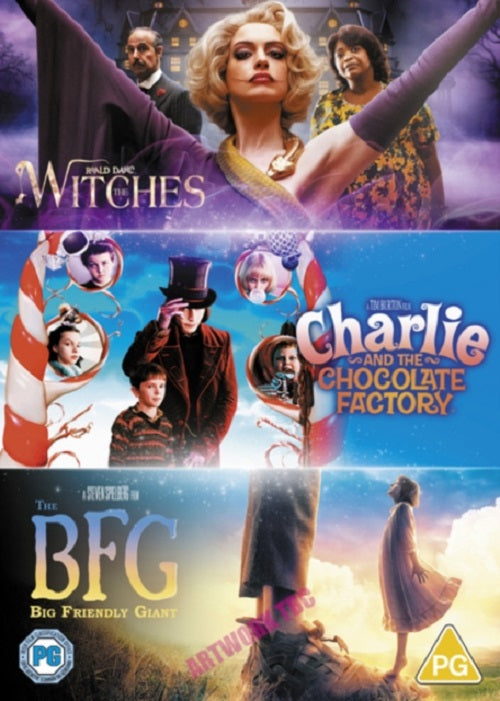 Roald Dahl Collection The Witches + BFG + Charlie and the Cholocate Fa ...