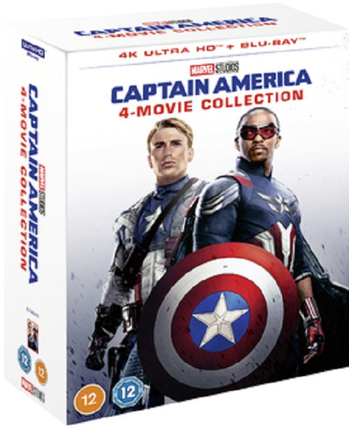 Captain America 1 2 3 4 Collection (Chris Evans) Region B Blu-ray Pres ...