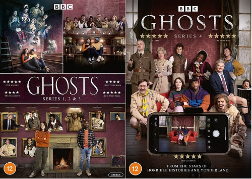 Ghosts Season 1 2 3 4 Series One Two Three Four New Region 4 DVD ...
