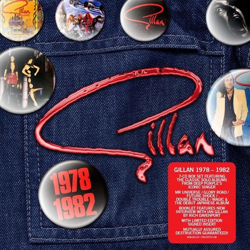 GILLAN 1978-1982 1978 1982 Deluxe Signed Edition 7 Disc New CD Box Set ...