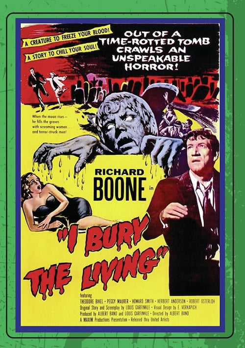 I Bury The Living (Richard Boone Theodore Bikel Peggy Maurer) New DVD ...