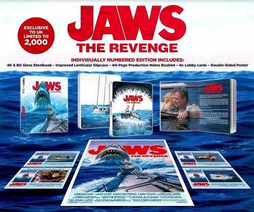 Jaws The Revenge Collectors Edition Steelbook New 4K Ultra HD Region B ...