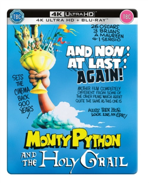 Monty Python and the Holy Grail & 4K Ultra HD Reg B Blu-ray Steelbook ...