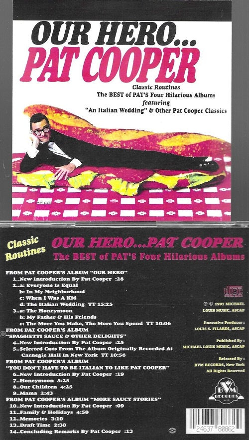 Pat Cooper Our Hero Best of Pats Four LPs New CD – Kishkash Entertainment