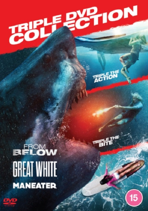 Shark Triple Pack Maneater + From Below + Great White New DVD Box Set ...