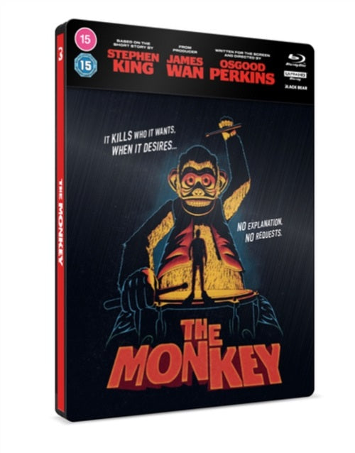 The Monkey (Theo James Adam Scott) 4K Ultra HD Reg B Blu-ray Steelbook ...