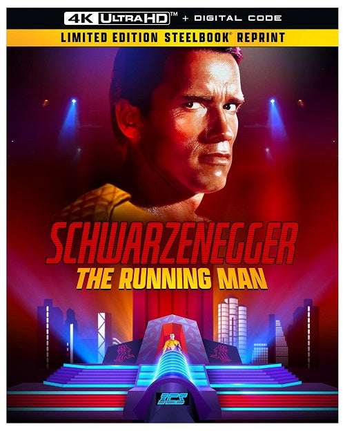 The Running Man (Arnold Schwarzenegger) New 4K Ultra HD Blu-ray + Stee ...